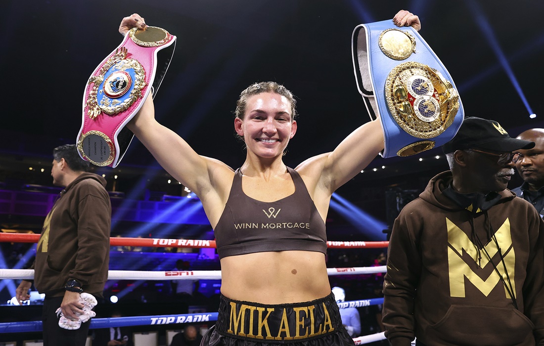 Max Boxing - Sub Lead - WBO champion Mikaela Mayer adds IBF title with ...